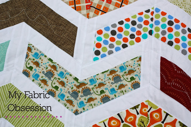 My Fabric Obsession: A little boy Boomerang quilt.