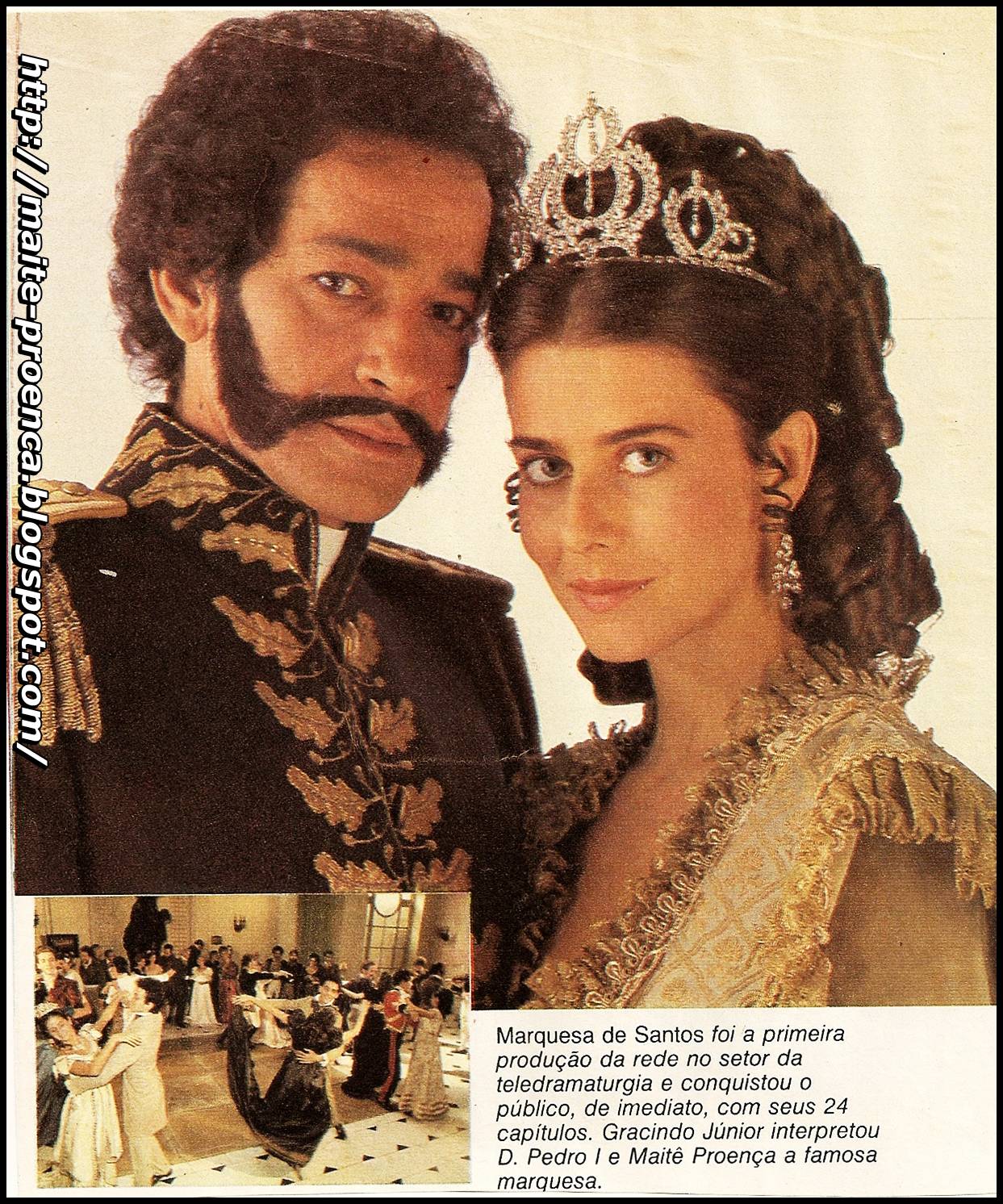 Maitê Proença: Maitê Proença e Gracindo Júnior "Dom Pedro I e Domitila ...