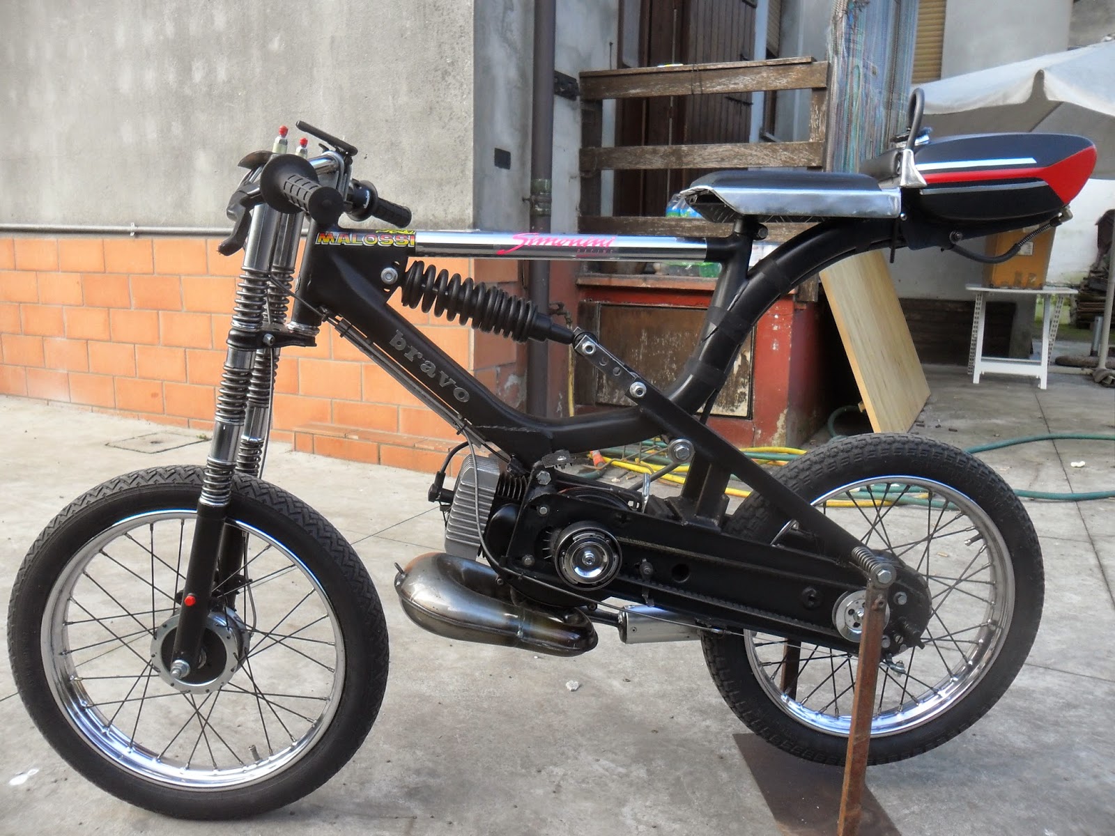 biciclette epoca by Vallo64: BRAVO PIAGGIO CAFE RACER