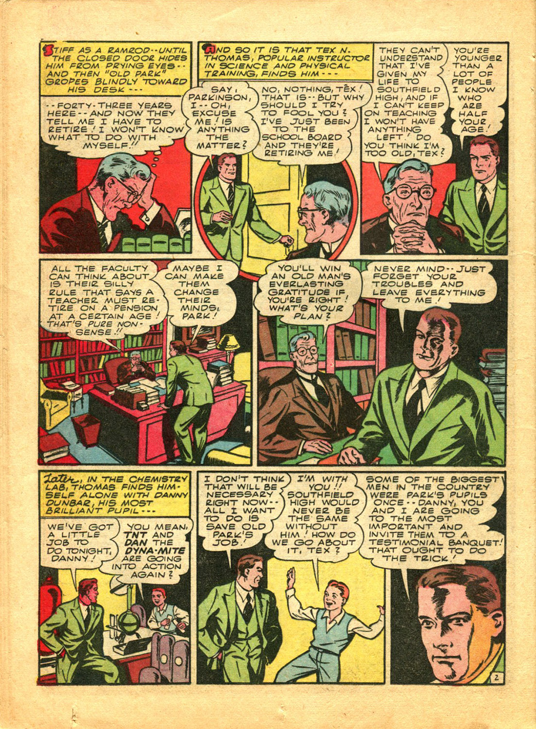 Four-Color Shadows: TNT and Dan the Dyna-Mite-Louis Cazeneuve-1942