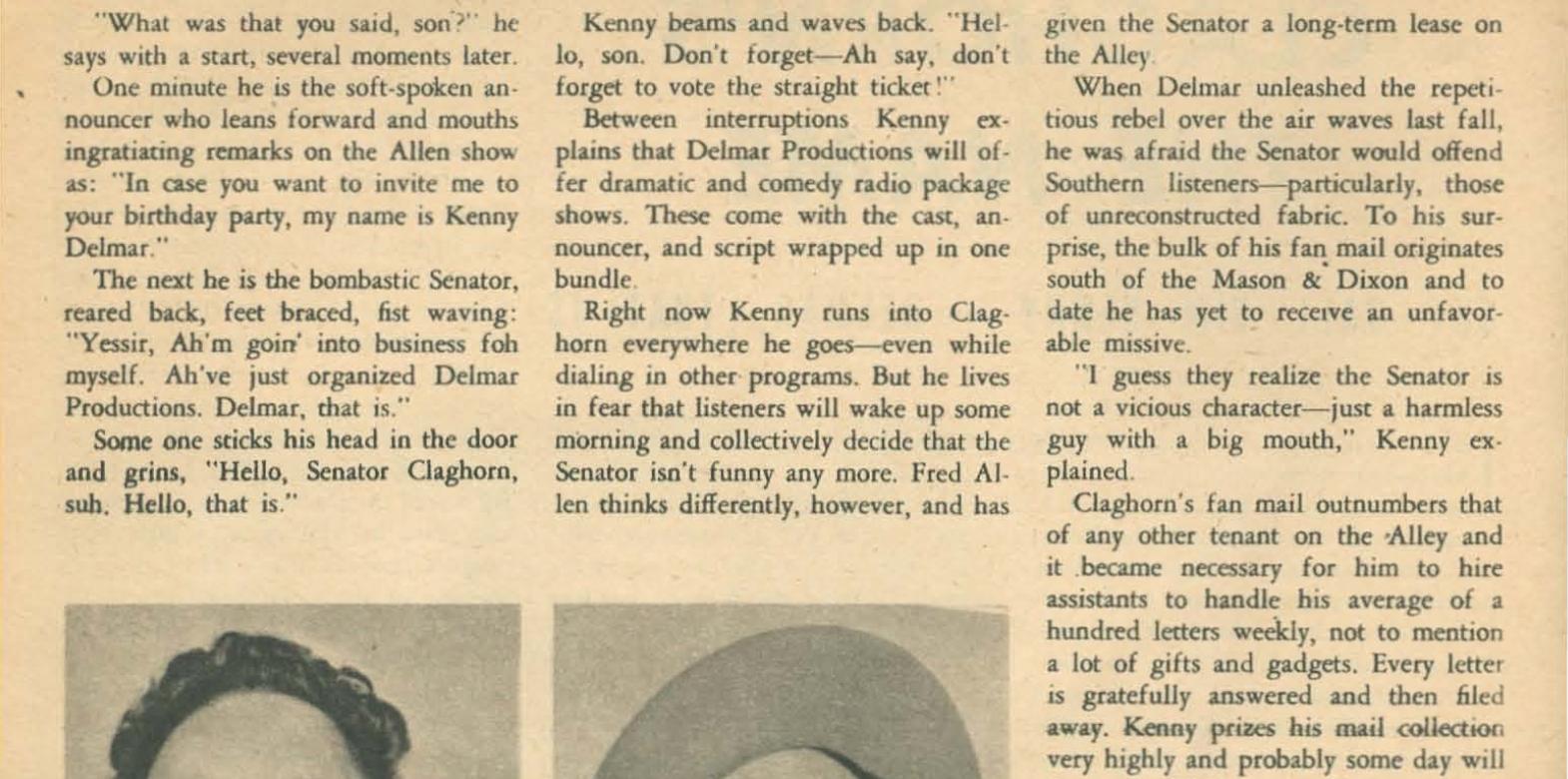 CLAGHORN’S THE NAME