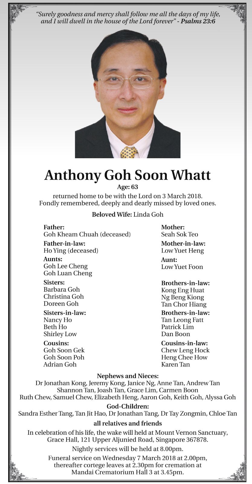 Medical Class of 1974-79, University of Singapore: Our classmate Dr ...