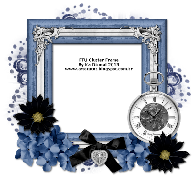 Art e Tutos: Blue Faith (PTU) - Com Cluster Frame (FTU)