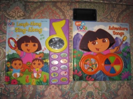 JuaiMurah: 2 Big Dora Musical Books With Lights