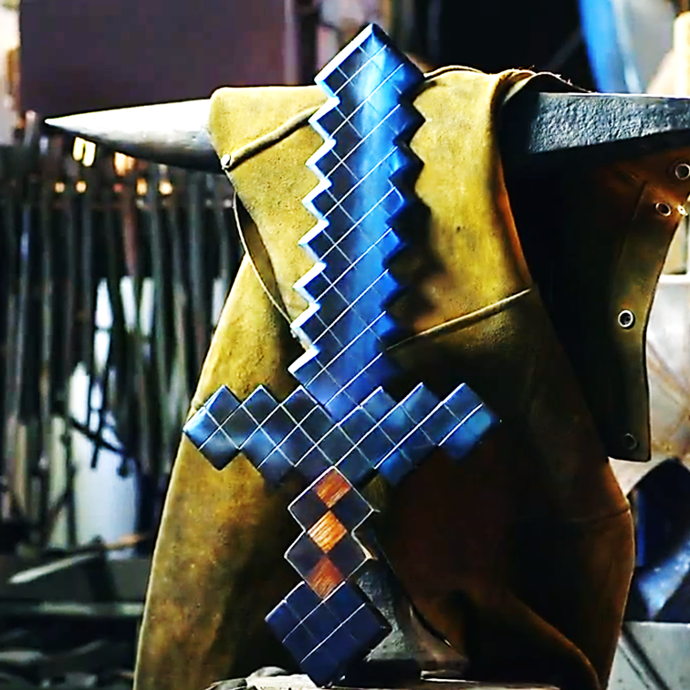 Press Key To Play: Espada de Diamante do Minecraft é Forjada na Vida ...