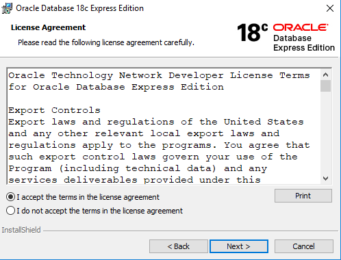 Cómo instalar Oracle Database 18c Express Edition para Windows