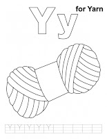 Letter Yy printable coloring pages | Kids coloring pages