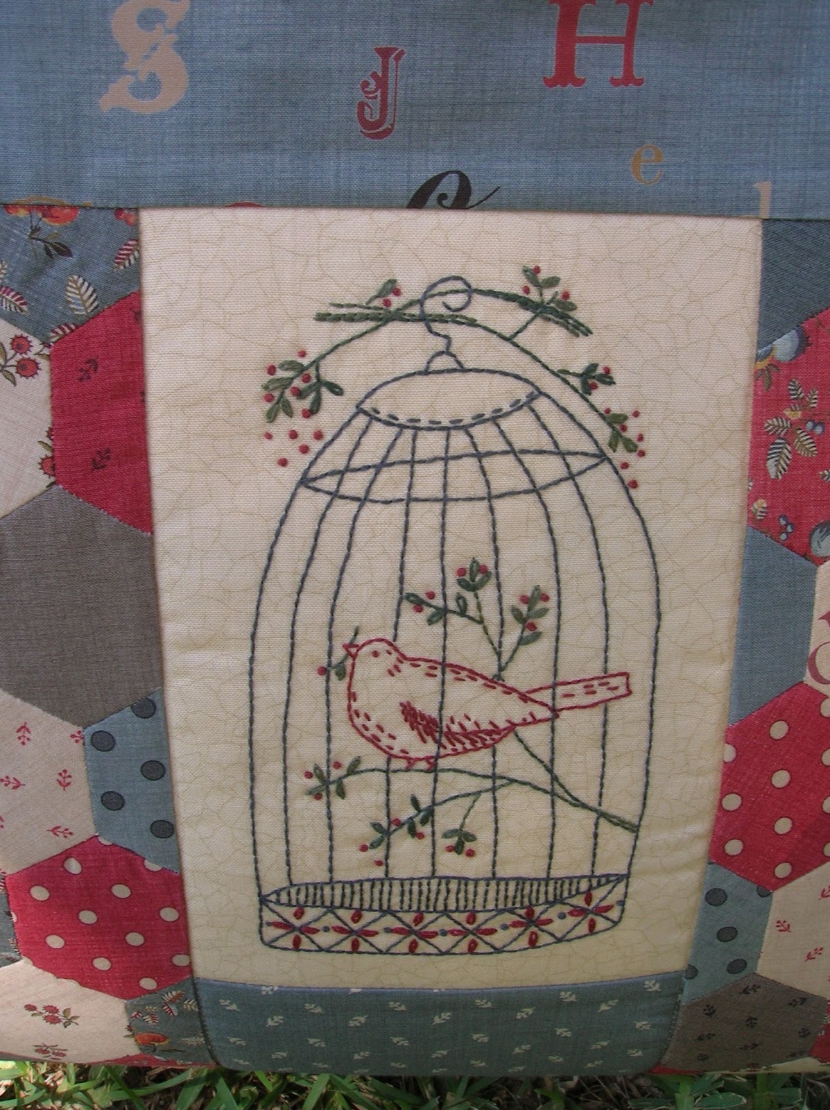 A Sampler of Stitches: Nothing finished in August!