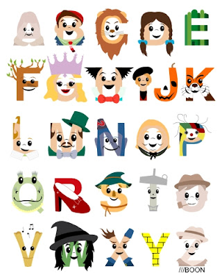 Mike BaBoon Design: Oz-abet (an Oz Alphabet)