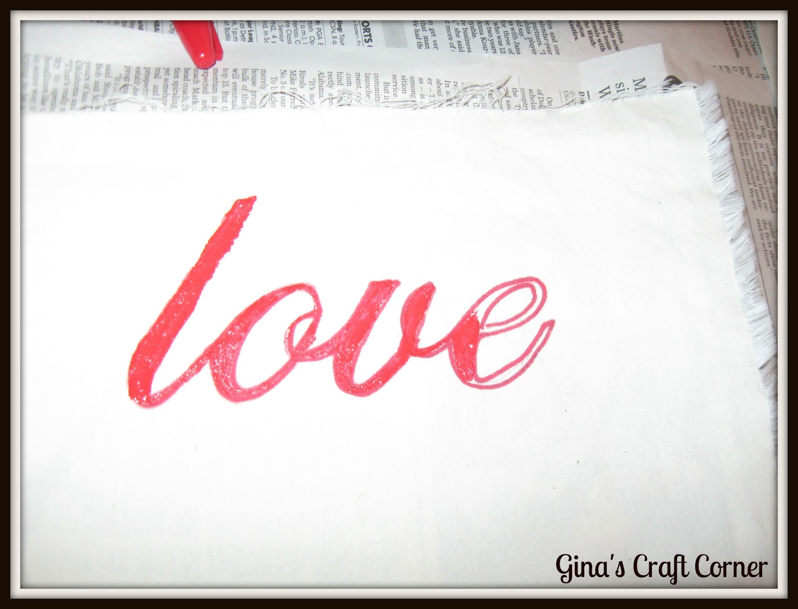 Painted Fabric Pillows: Stamping How to (Post 1 of 2)