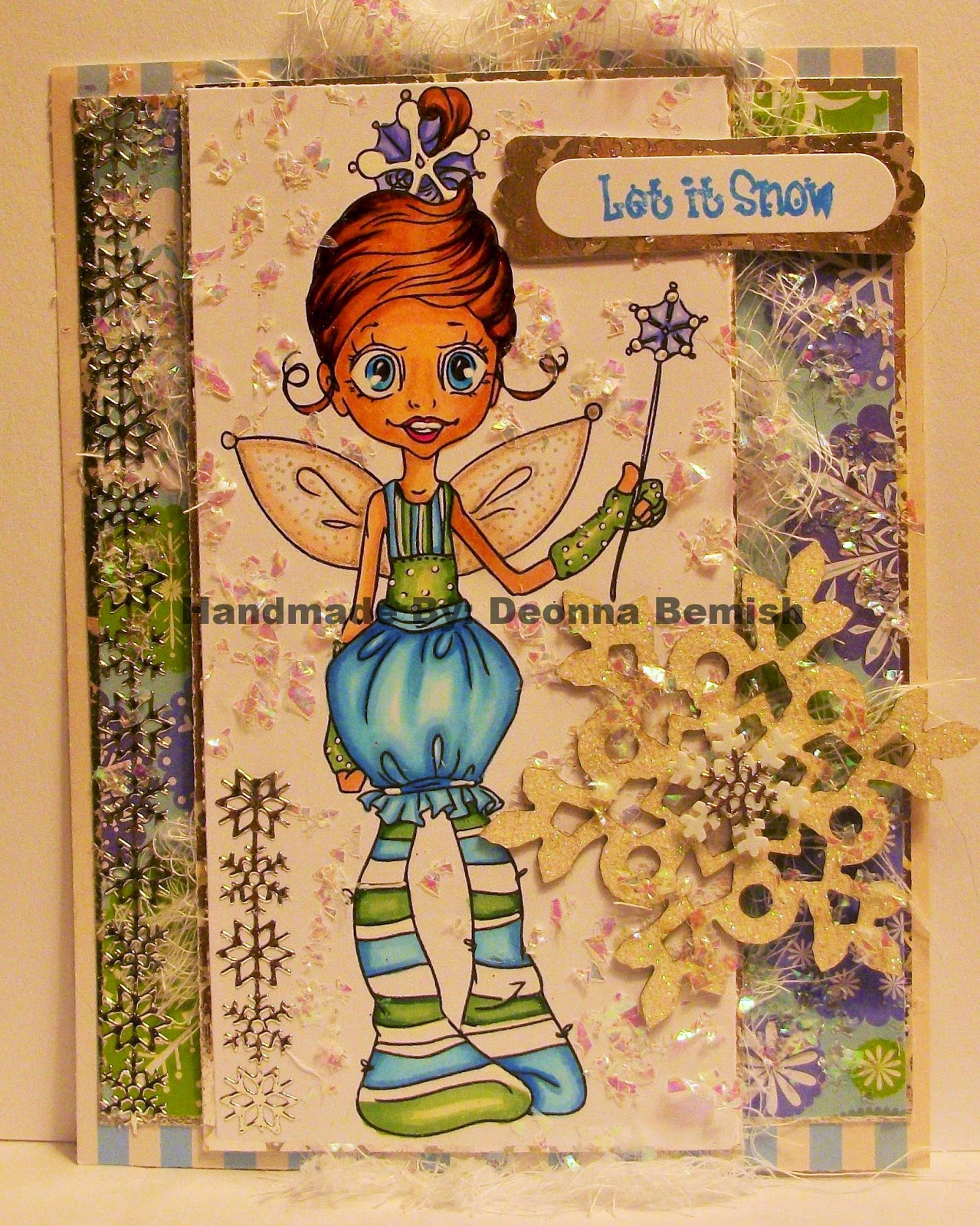 For the Love of Cardmaking: Snowflake Fairy!