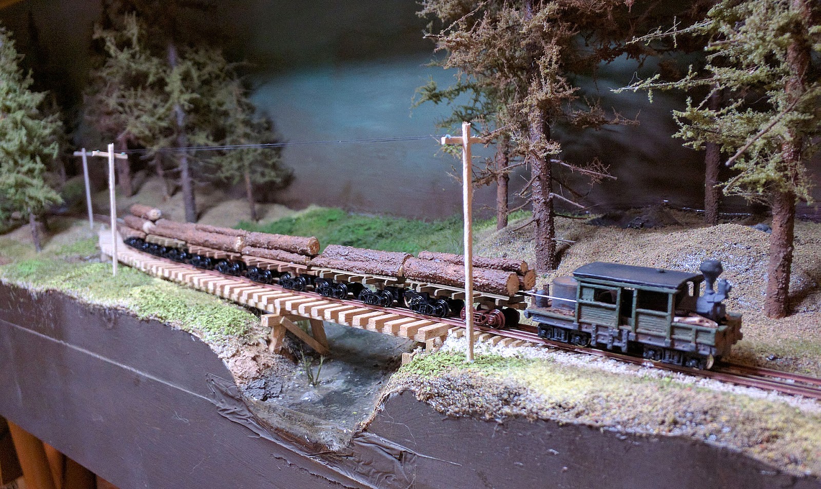 My N-scale Logging Layout | TrainBoard.com - The Internet's Original