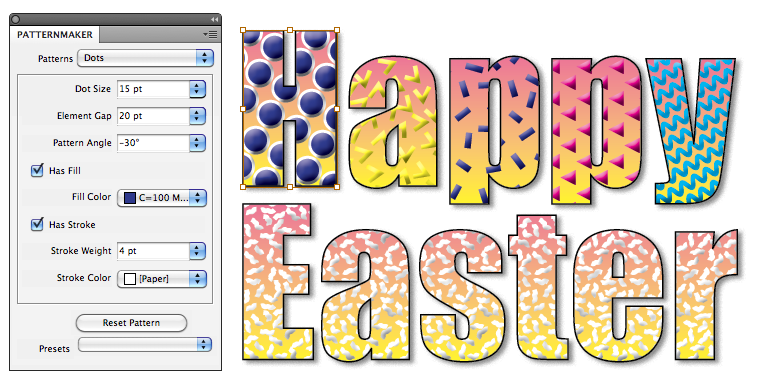 Document Geek: How to Make Pattern-Filled Text in InDesign