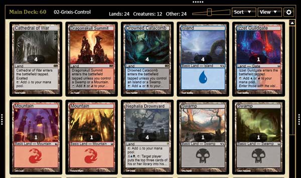 Magic the Gathering Adventures: Grixis with Dimir Emphasis deck online
