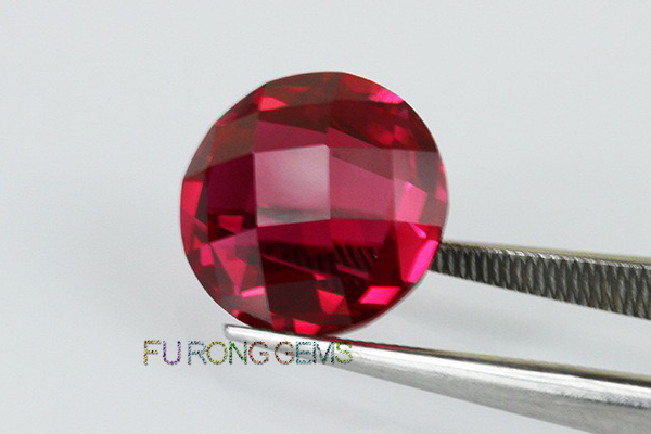 Loose Synthetic Ruby Red double checkerboard cut Stone China Suppliers ...