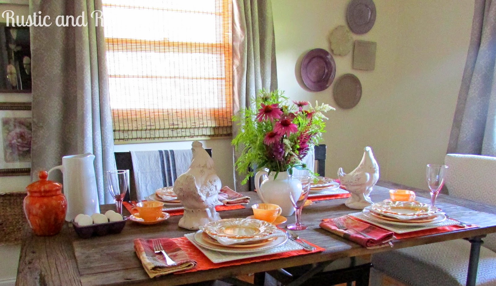 Summer Breakfast Tablescape | Rustic & Refined