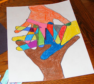 Ten kids and a Dog: Sister Anne's Hands and Cubism art
