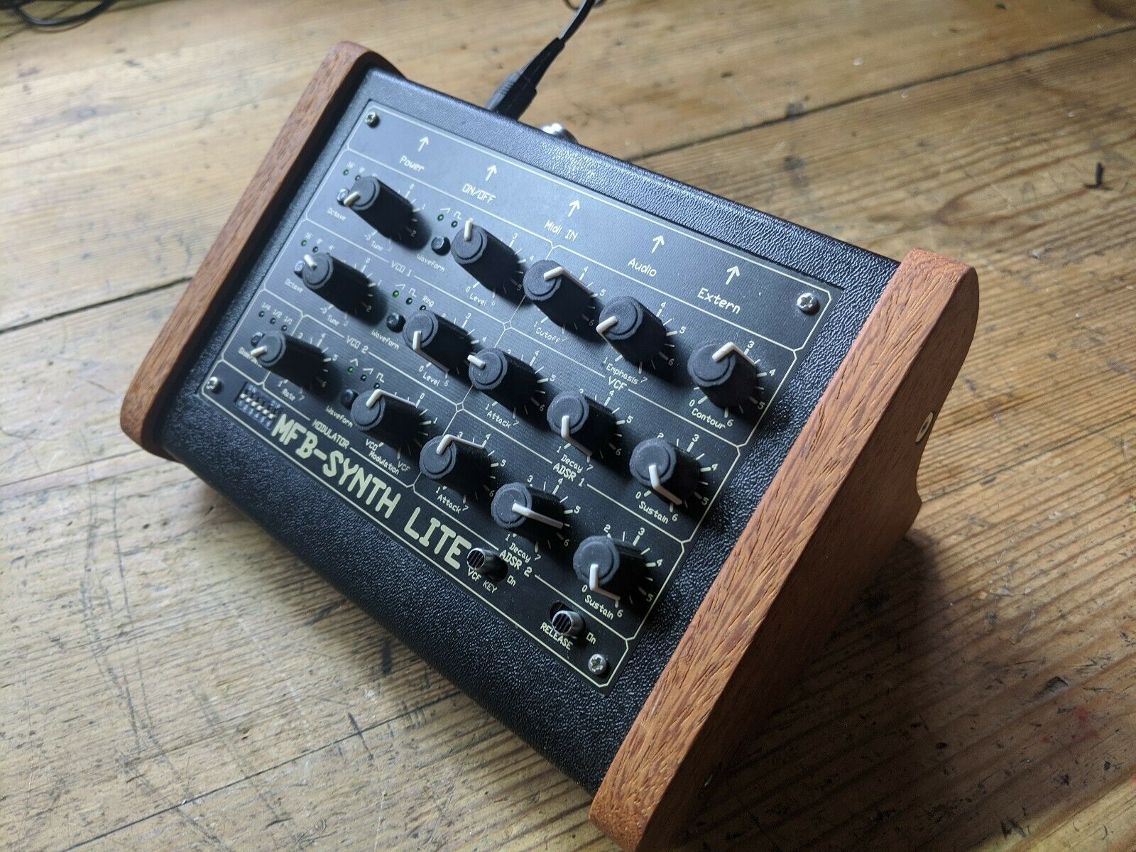 MATRIXSYNTH: MFB Synth Lite w/ Custom Wood Stand