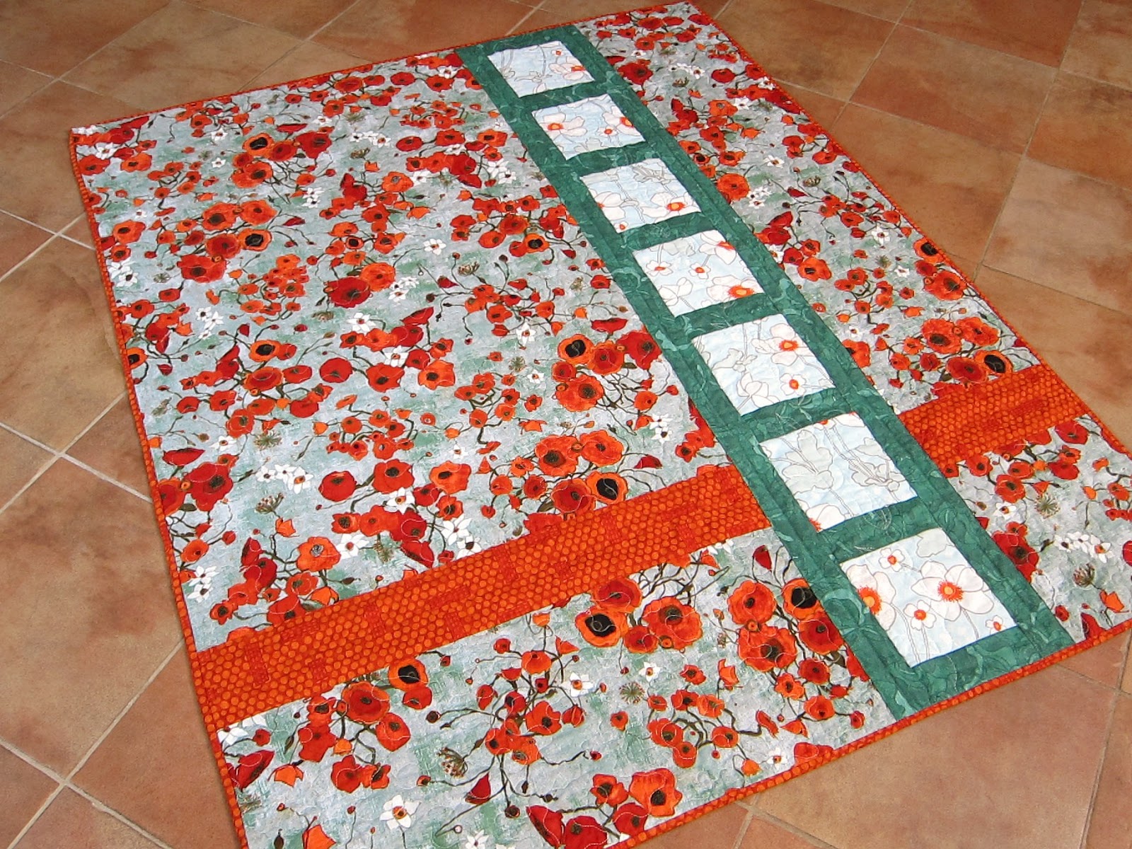 The Quilting Violinist: A Poppy Quilt