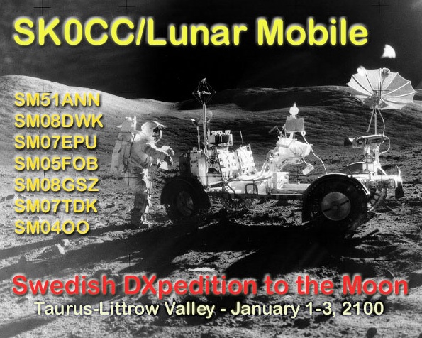 Siste man på månen och ett QSL-kort från framtiden