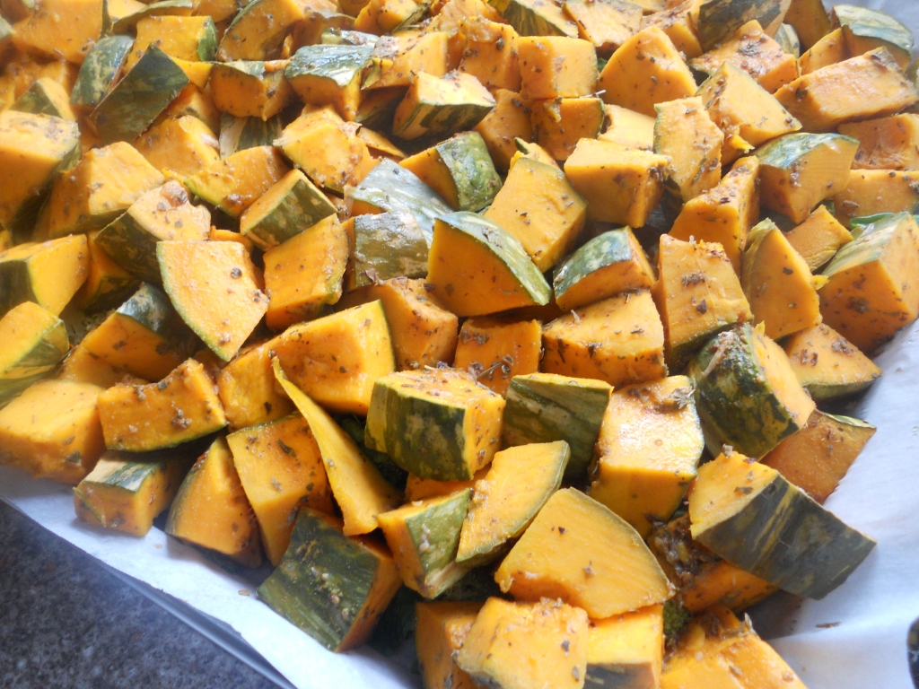 Snacking Squirrel: Oven Roasted Squash and Vegetables