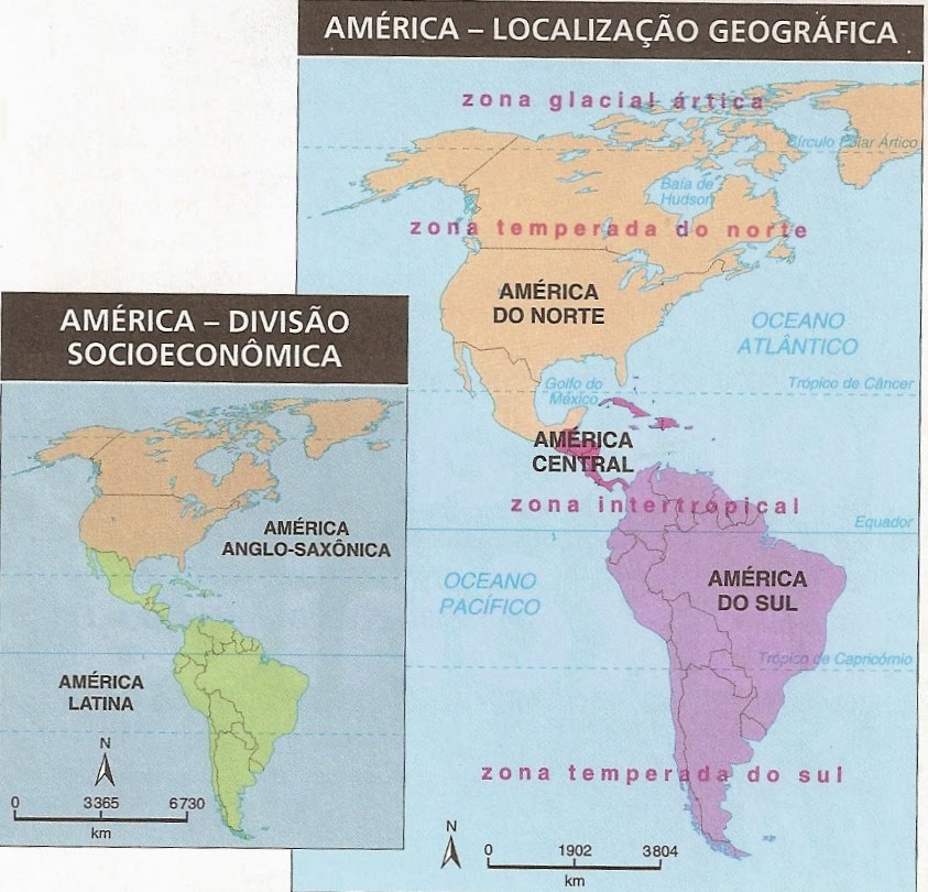 Geoensino - Portal sobre o ensino de Geografia: Continente americano