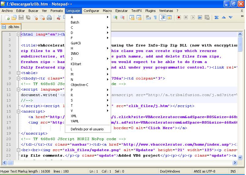 infotutoriales: Notepad++ Editor de Texto avanzado