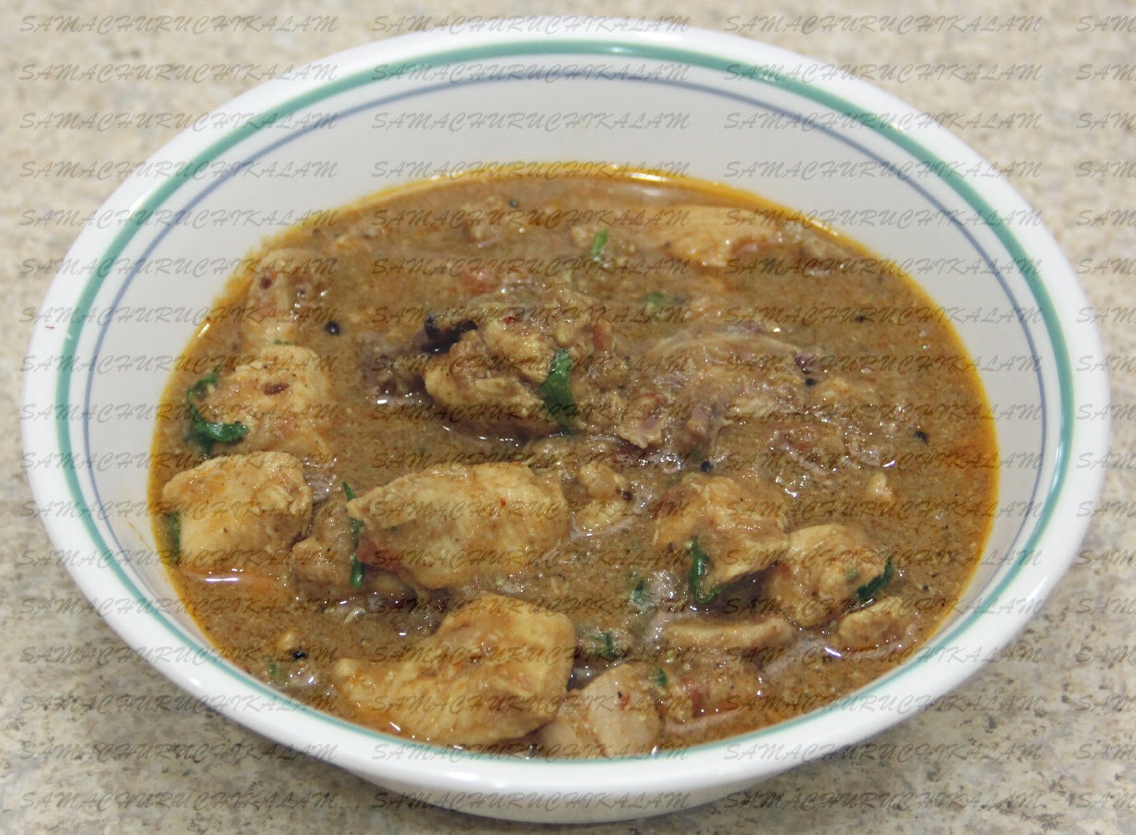 Recipes from Manju's kitchen: Chicken Kuruma