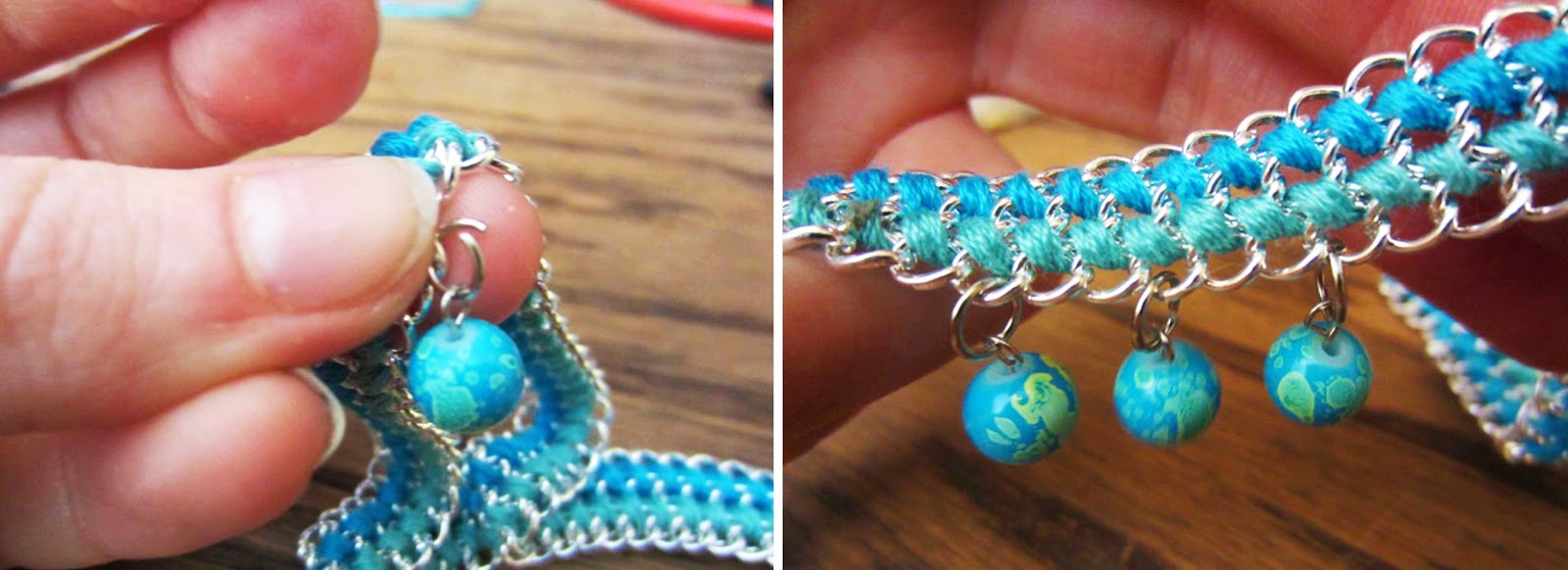 Make a Statement: DIY Woven Chain Necklace Tutorial