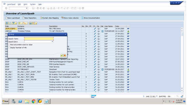 SAPUI5/SAP FIORI snippets and information: Fiori Launchpad