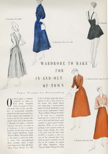Dividing Vintage Moments : Vogue 1949 part 1