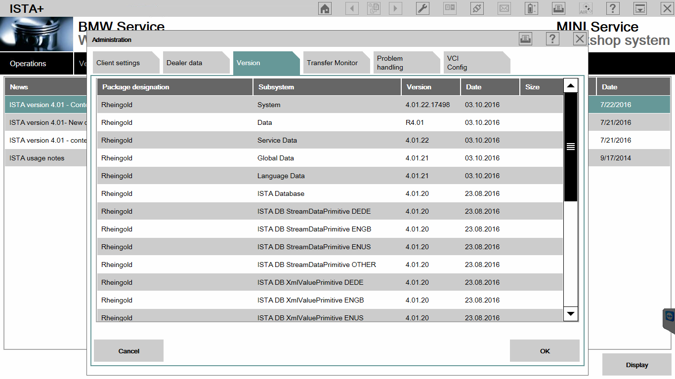 Free download BMW ISTA 4.01.36 ISTA-D Rheingold for BMW ICOM