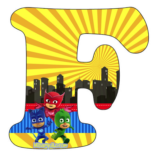 pj masks alphabet instant download digital letters and - pj masks ...