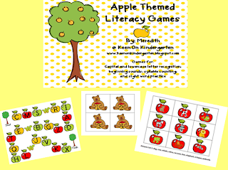 Keen On Kindergarten: Apple Themed Centers