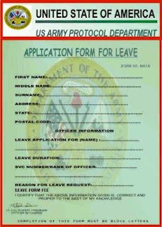USARMY MILITARY DEPARTMENT: LEAVE REQUEST APPLICATION INSTRUCTION