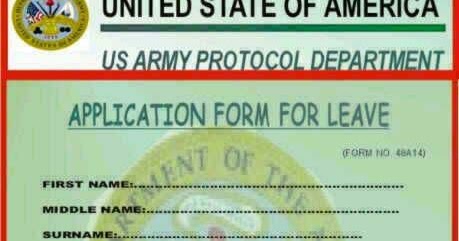 USARMY MILITARY DEPARTMENT: LEAVE REQUEST APPLICATION INSTRUCTION