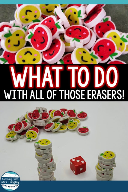 Mini Erasers! Easy Activiites & a freebie | Learning with Mrs. Langley