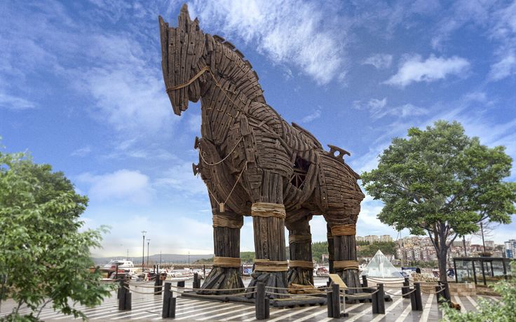 Sejarah Perang Troy The Torjan Horse Di Canakkale, Turki