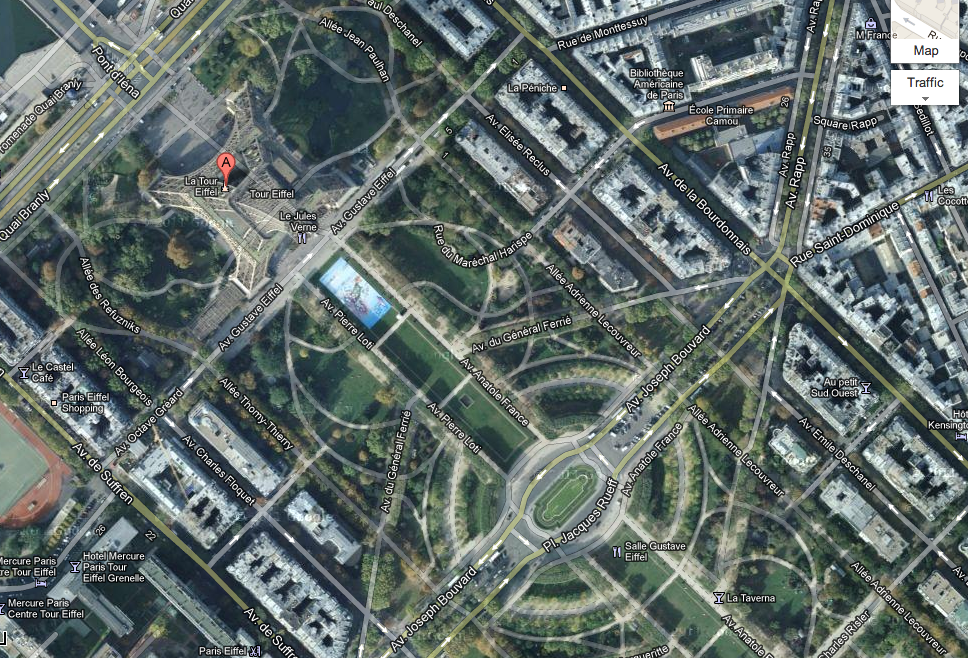 Erineo: Map of La Tour Eiffel
