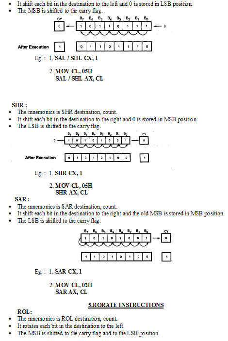 A Media To Get All Datas In Electrical Science 8086 Instruction Set Part 4 10