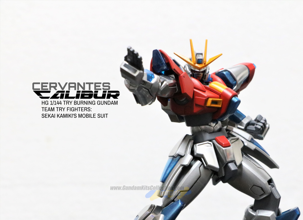 Painted Build: HGBF 1/144 Try Burning Gundam