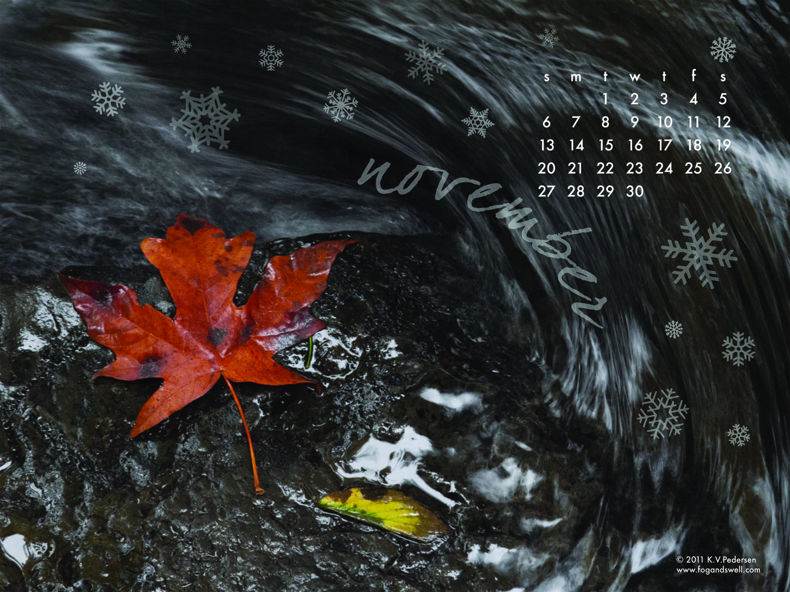 fog and swell: November desktop calendar...