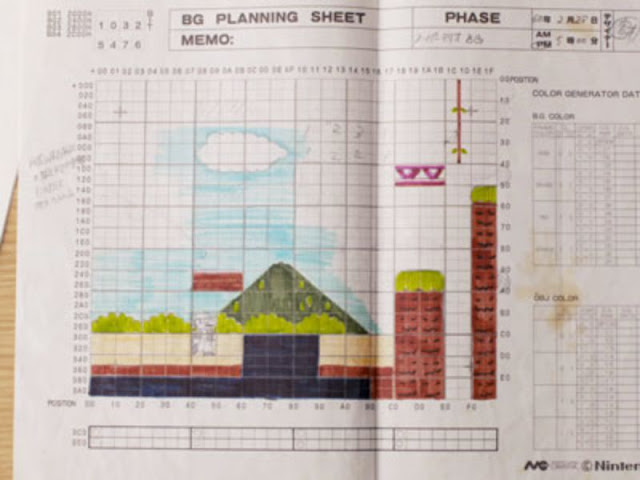 See Original Graph Paper Sketches That Became 'Super Mario Bros ...
