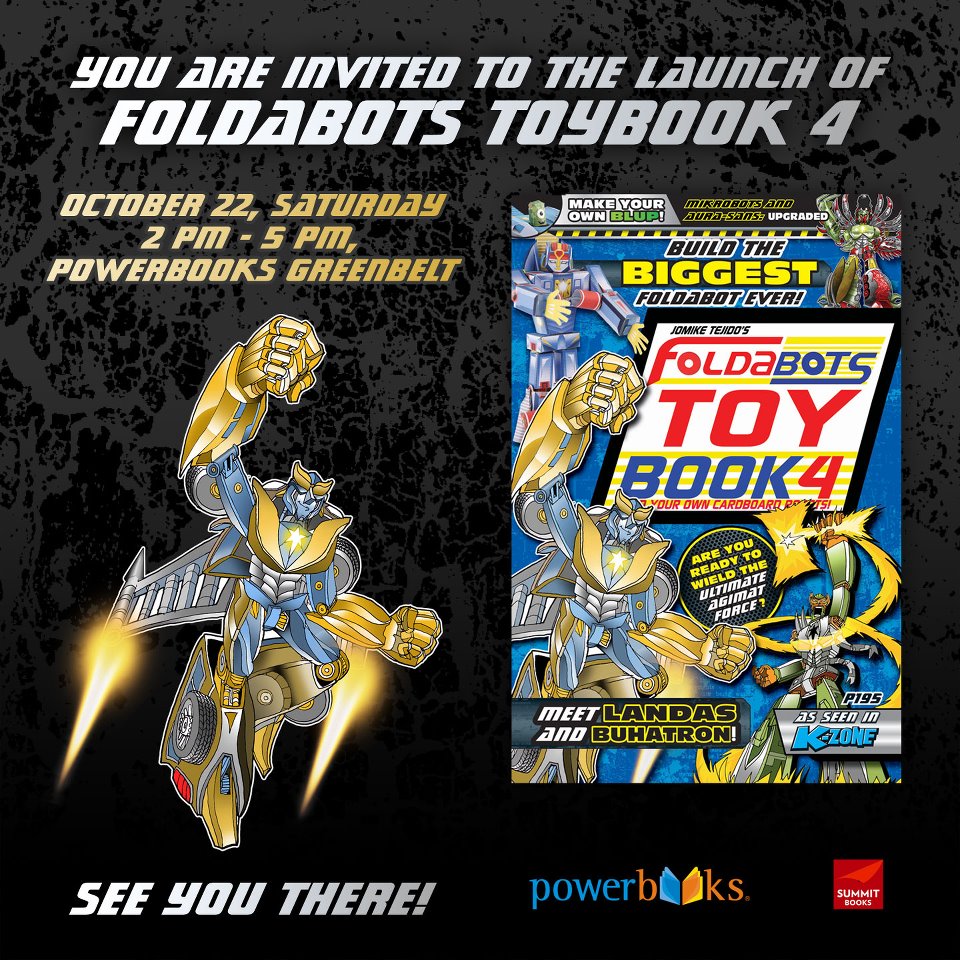 Foldabots Toy Book 4 launch with Jomike Tejido and K-Zone! - Animetric ...