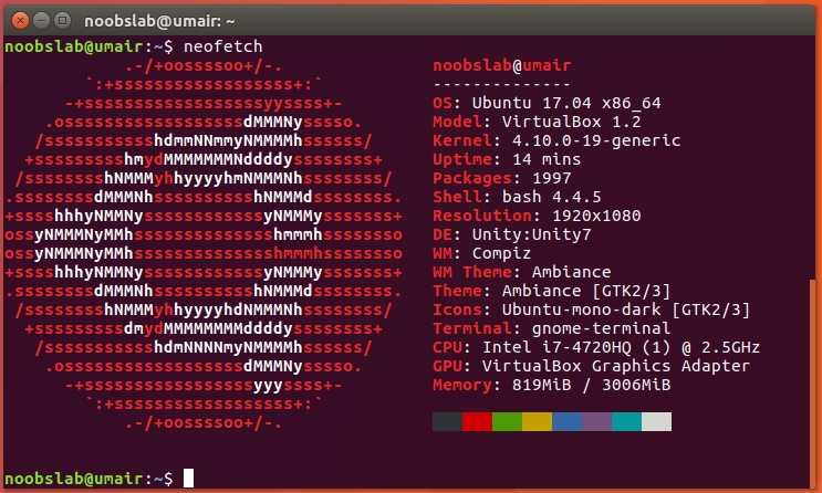 Use Neofetch To Display Linux Ubuntu System Information In