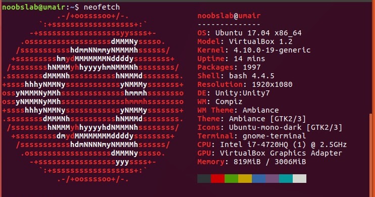 Get System Info from CLI Using `NeoFetch` Tool in Ubuntu/Linux Mint ...