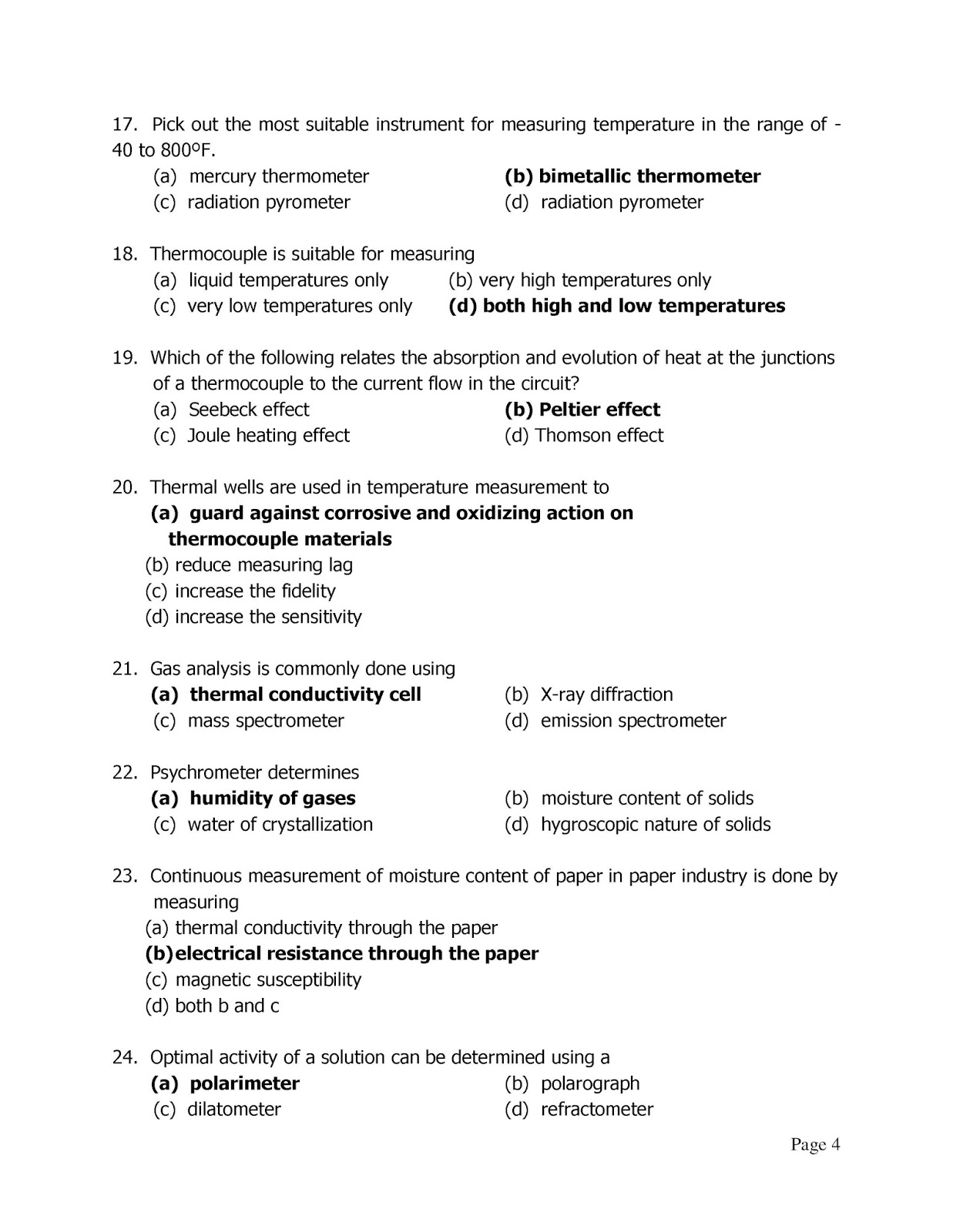 Interview preparation for instrumentation - Instrumentation Engineering