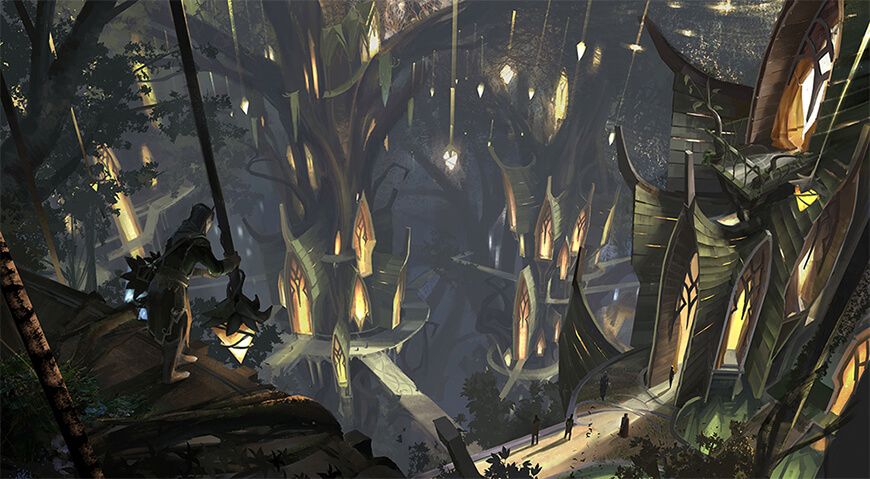 A Blasted, Cratered Land: Elves and their Cities