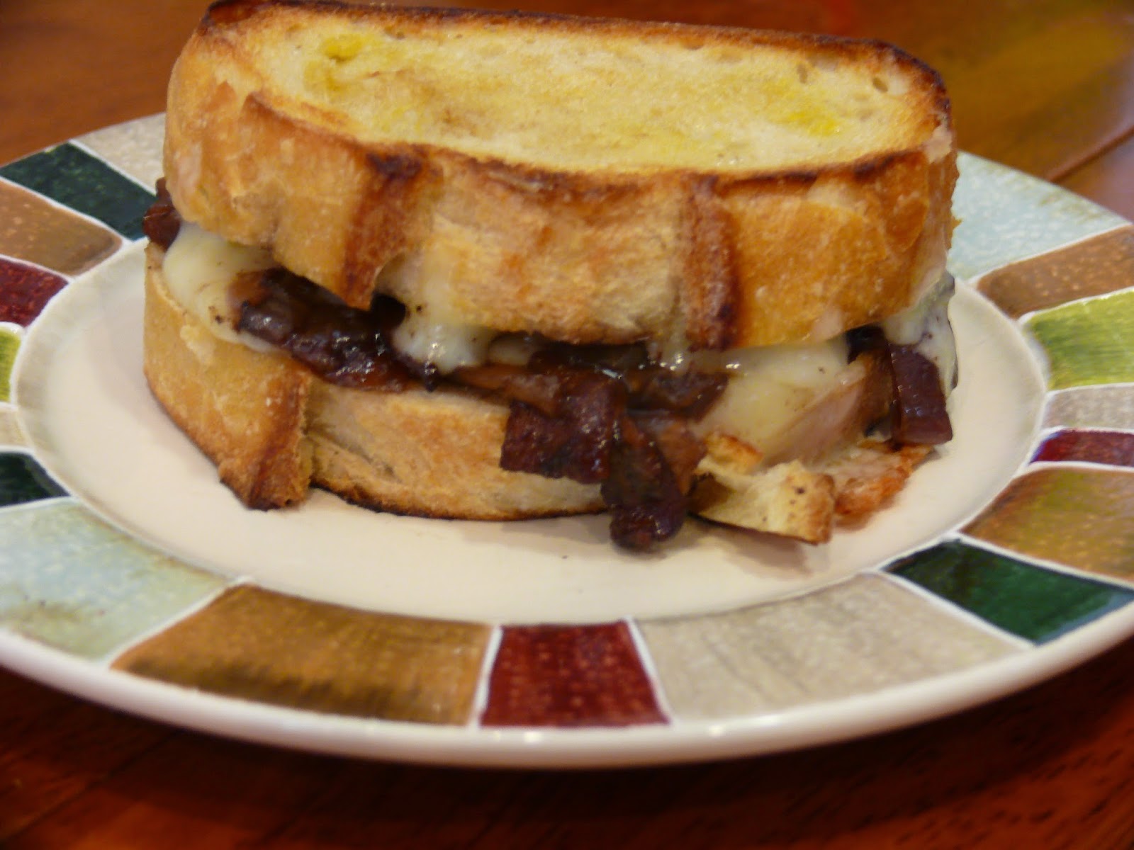 Imperfect & Fabulous: Balsamic & Bacon Caramelized Onion Grilled Cheese