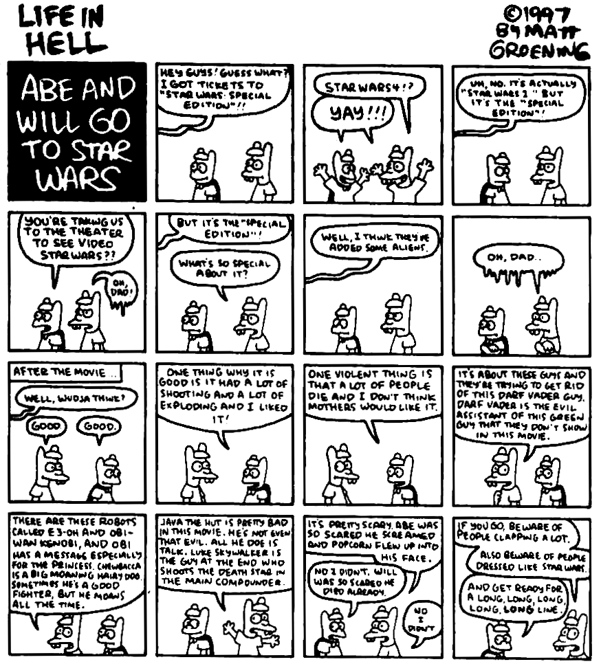 Bongo's Ultimate Life in Hell Archive : Life in Hell 1997 Archive